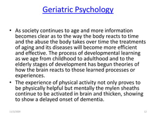 Geriatrics | PDF