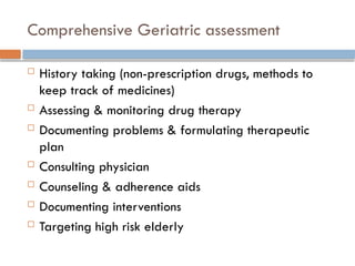 Geriatric Patient: Guidelines for Prescription | PPTX