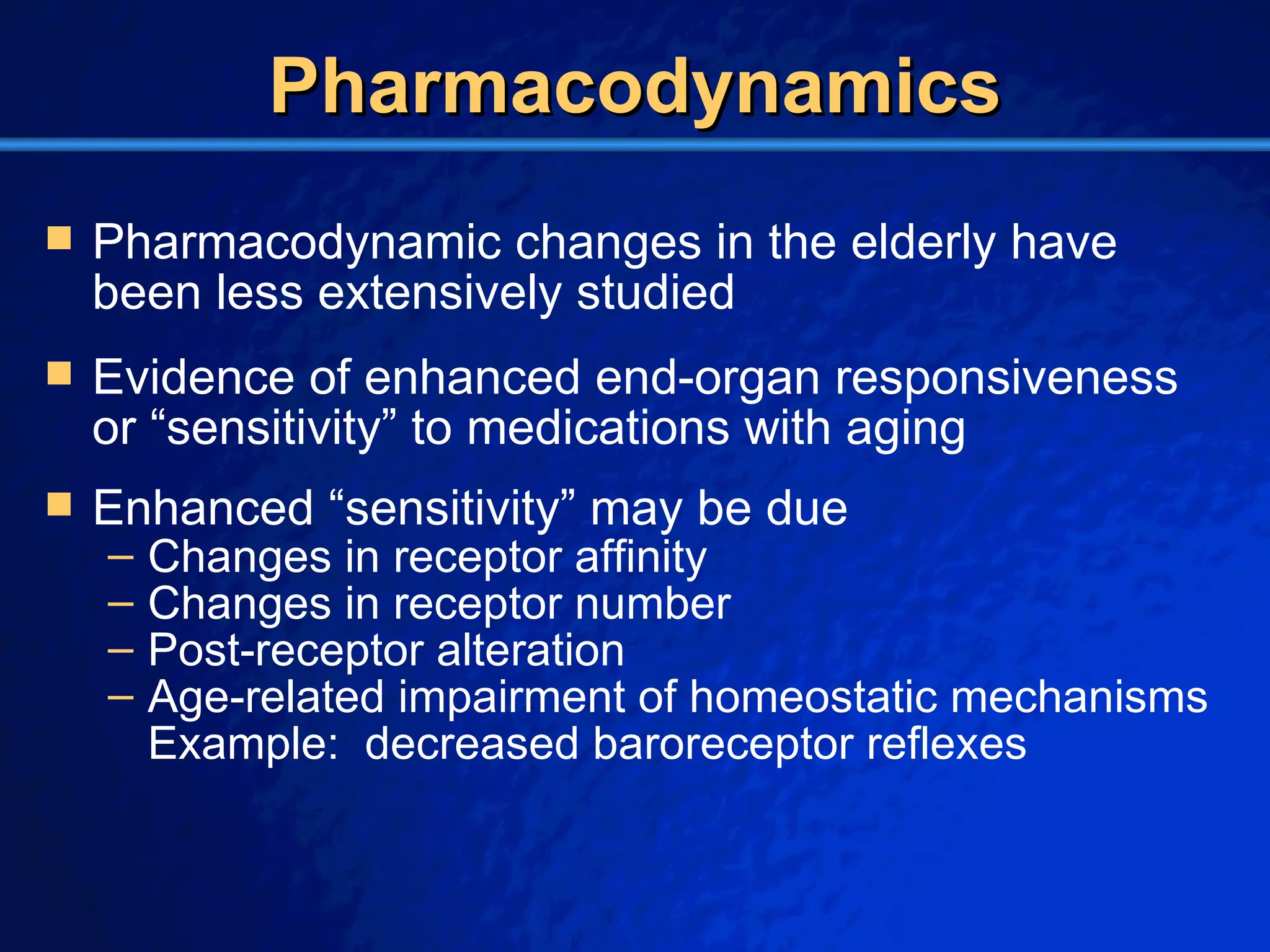 Geriatrics and pharmacology | PPT