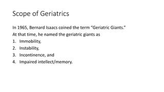 Geriatrics care | PPTX