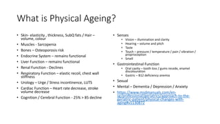 Geriatrics care | PPTX