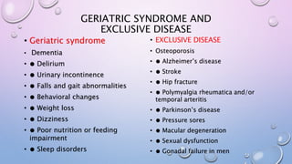 Geriatrics health assessment | PPTX