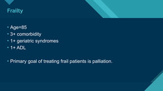 Fundamentals of Geriatrics Oncology 2023 | PPTX