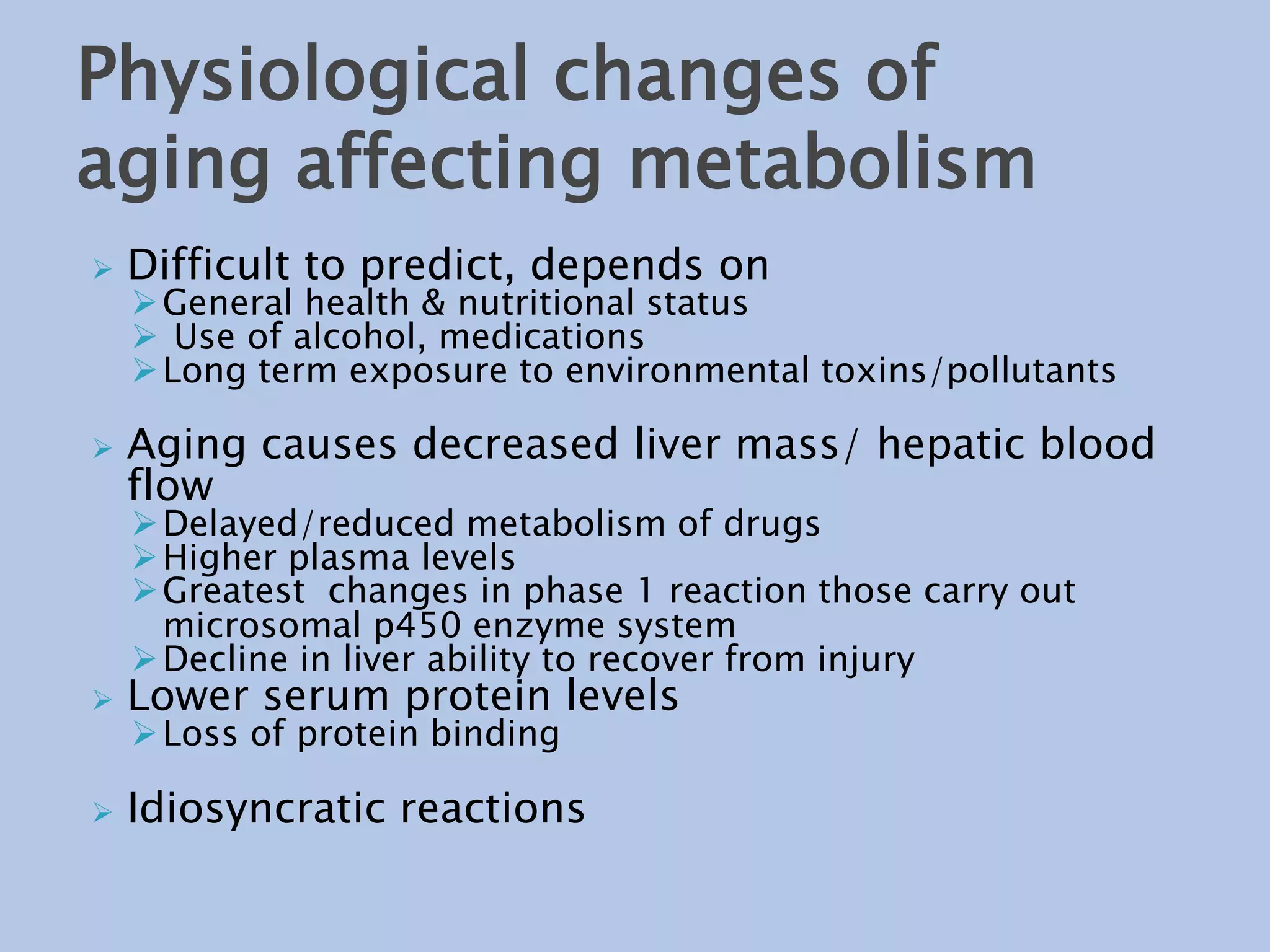 Geriatrics pharmacology (prescribing medicines for the elderly) | PPTX