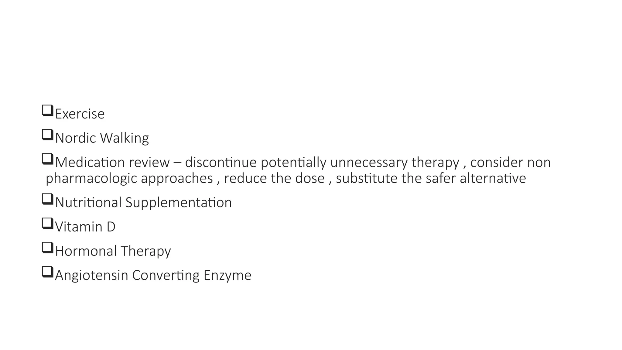 Geriatric Syndrome diagnosis and management | PPT