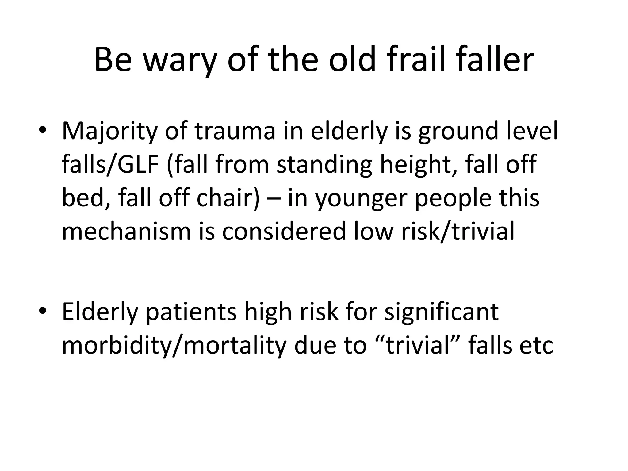 Geriatric trauma | PPTX