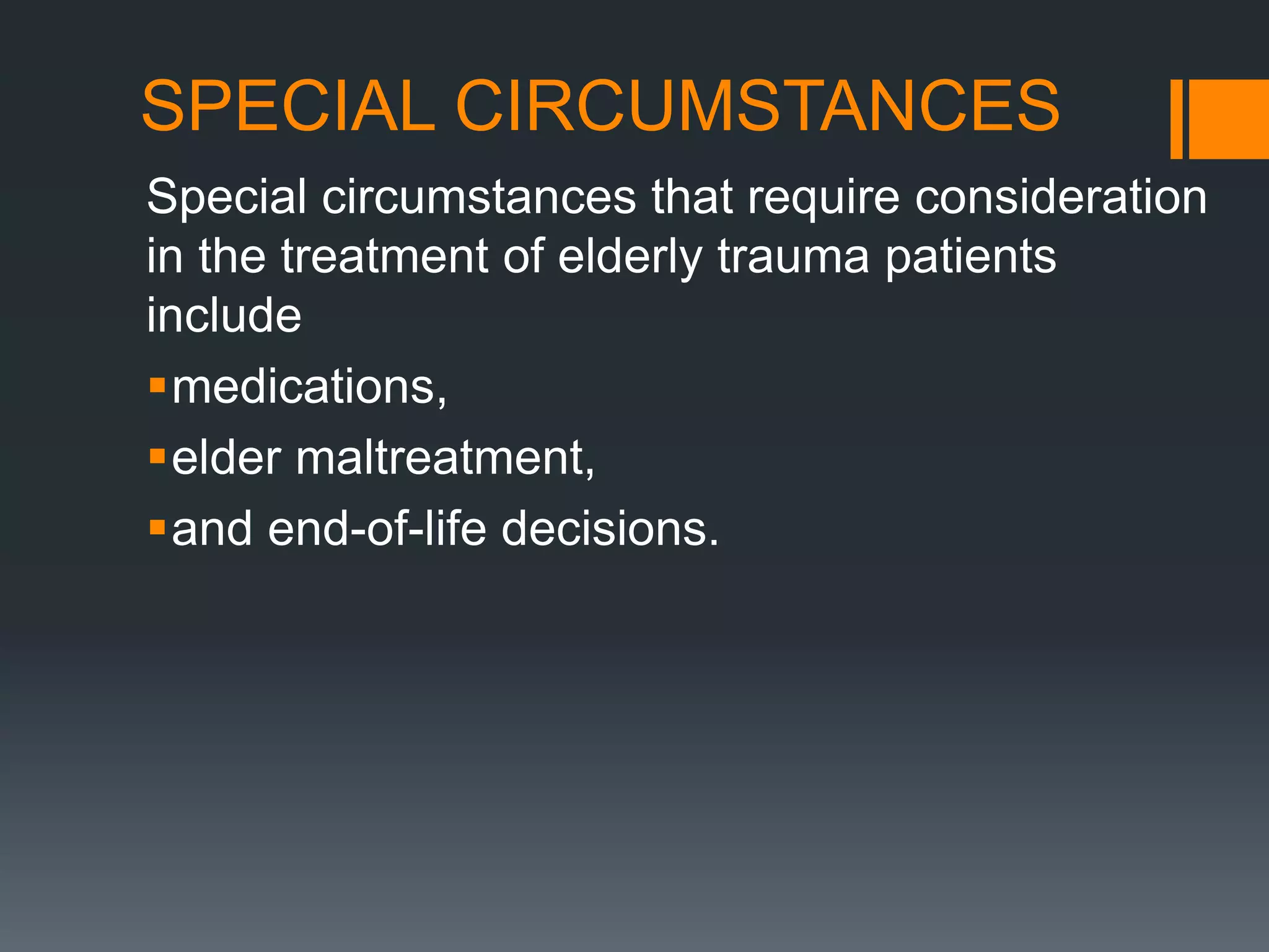 Geriatric trauma | PPTX | Death, Injury, or Military Conflict ...