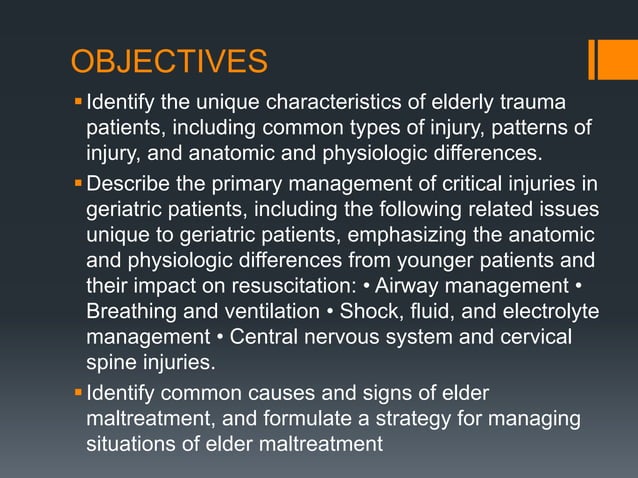 Geriatric trauma | PPT