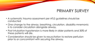 "Geriatric Trauma: Challenges, Management, and Outcomes in Older Adults ...