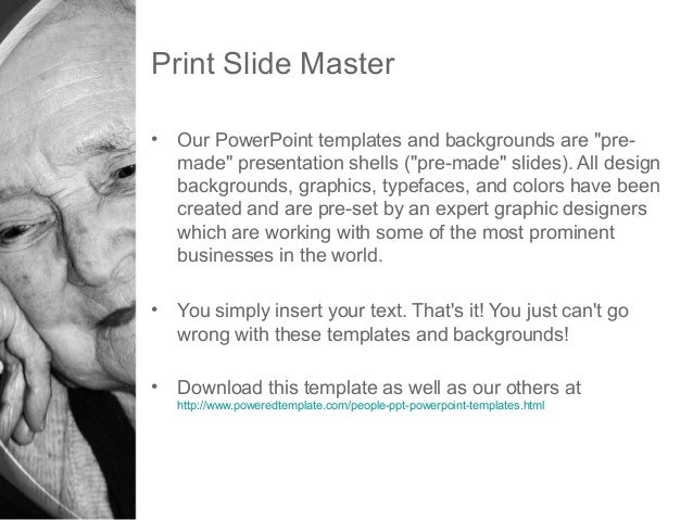Geriatric Powerpoint Templates