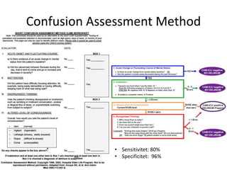 Geriatriske patienter - Delir | PPTX