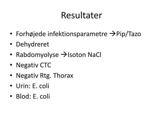 Geriatriske patienter - Delir | PPT
