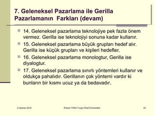 Gerilla Pazarlama Özet Sunum | PPT