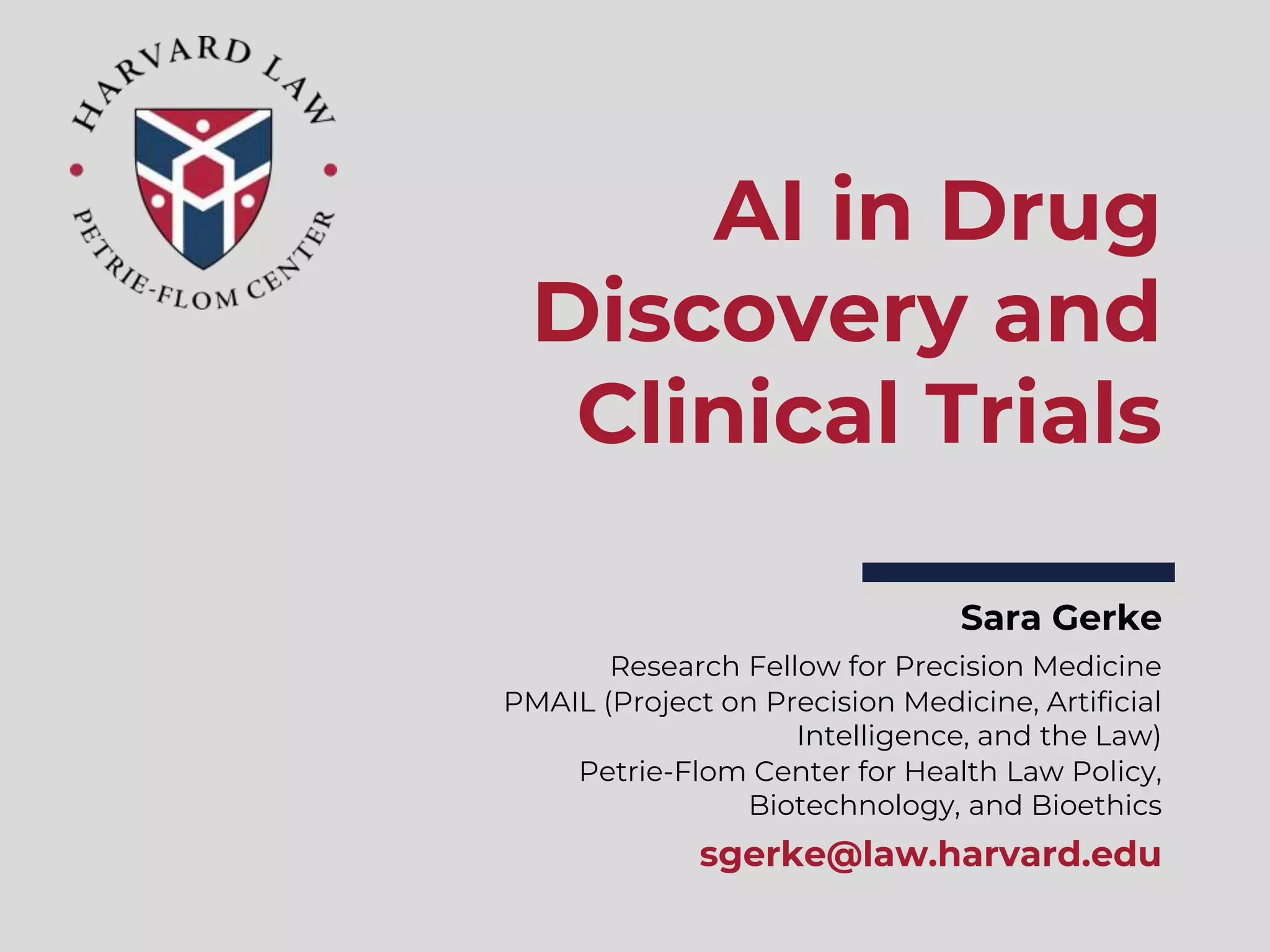 AI in Drug Discovery and Clinical Trials Overview | PPT