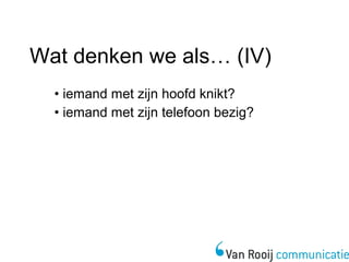 Gerlach instituut; jaar 1, 2014 2015, les 5; non-verbale communicatie | PPT