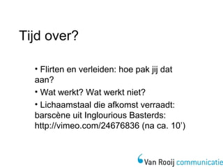 Gerlach instituut; jaar 1, 2014 2015, les 5; non-verbale communicatie | PPT
