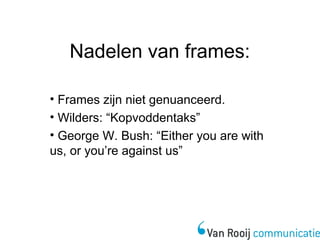 Gerlach instituut, jaar 2, les 2 framing | PPT