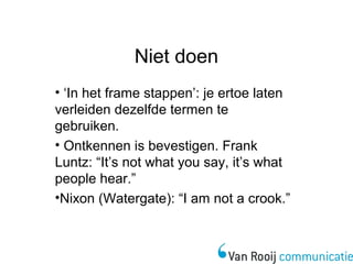 Gerlach instituut, jaar 2, les 2 framing | PPT