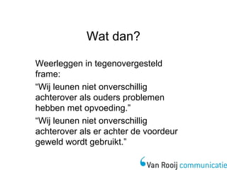 Gerlach instituut, jaar 2, les 2 framing | PPT