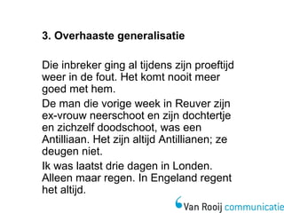 Gerlach instituut; jaar 2, les 5 argumenteren | PPT