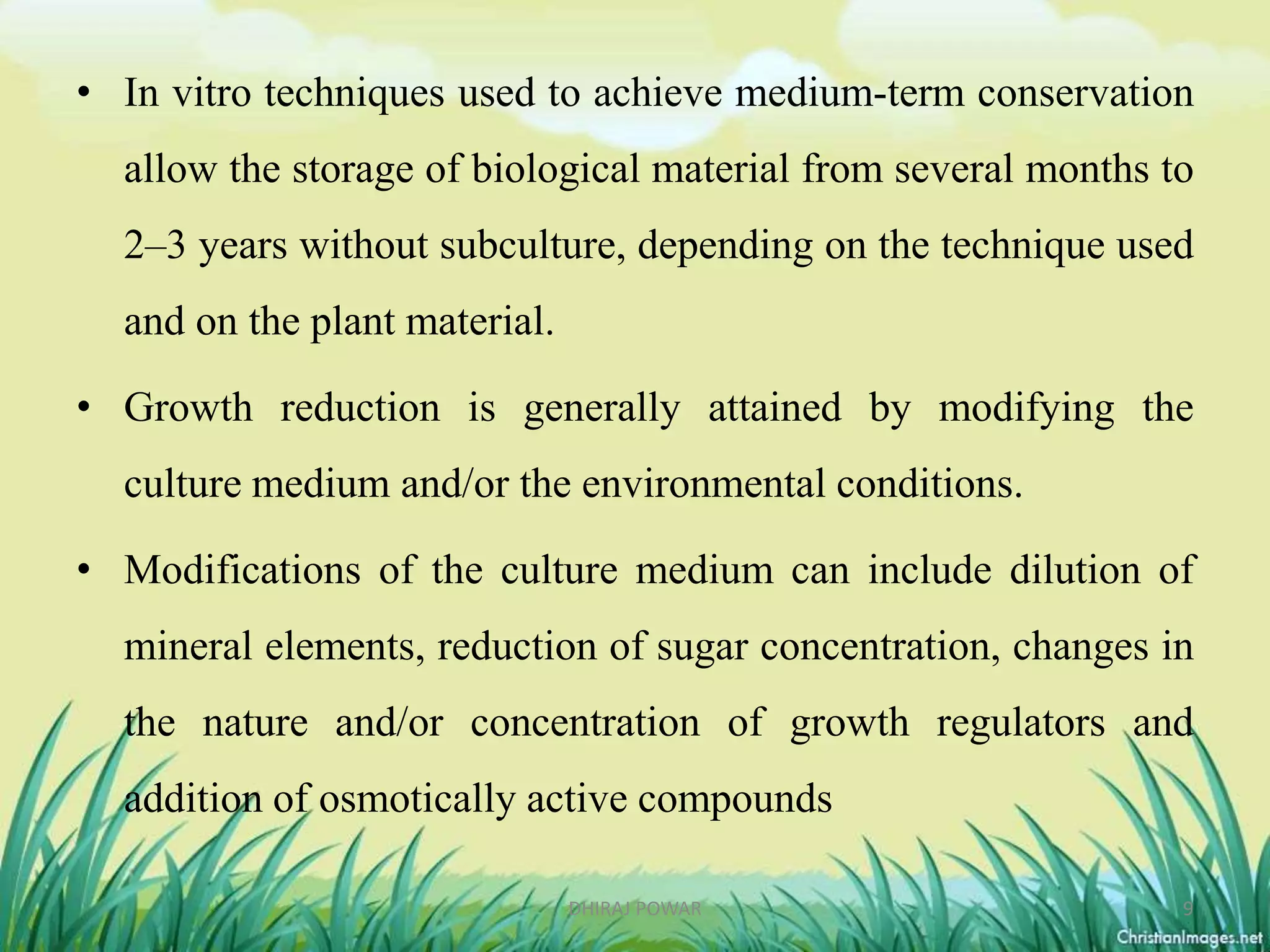 Germ plasm conservation | PPTX