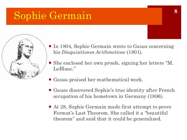 Sophie Germain Equation