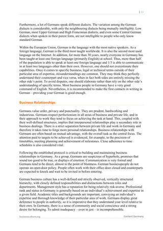German business culture guide - Learn about Germany | PDF