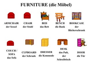 German class room articles and furniture | PPTX