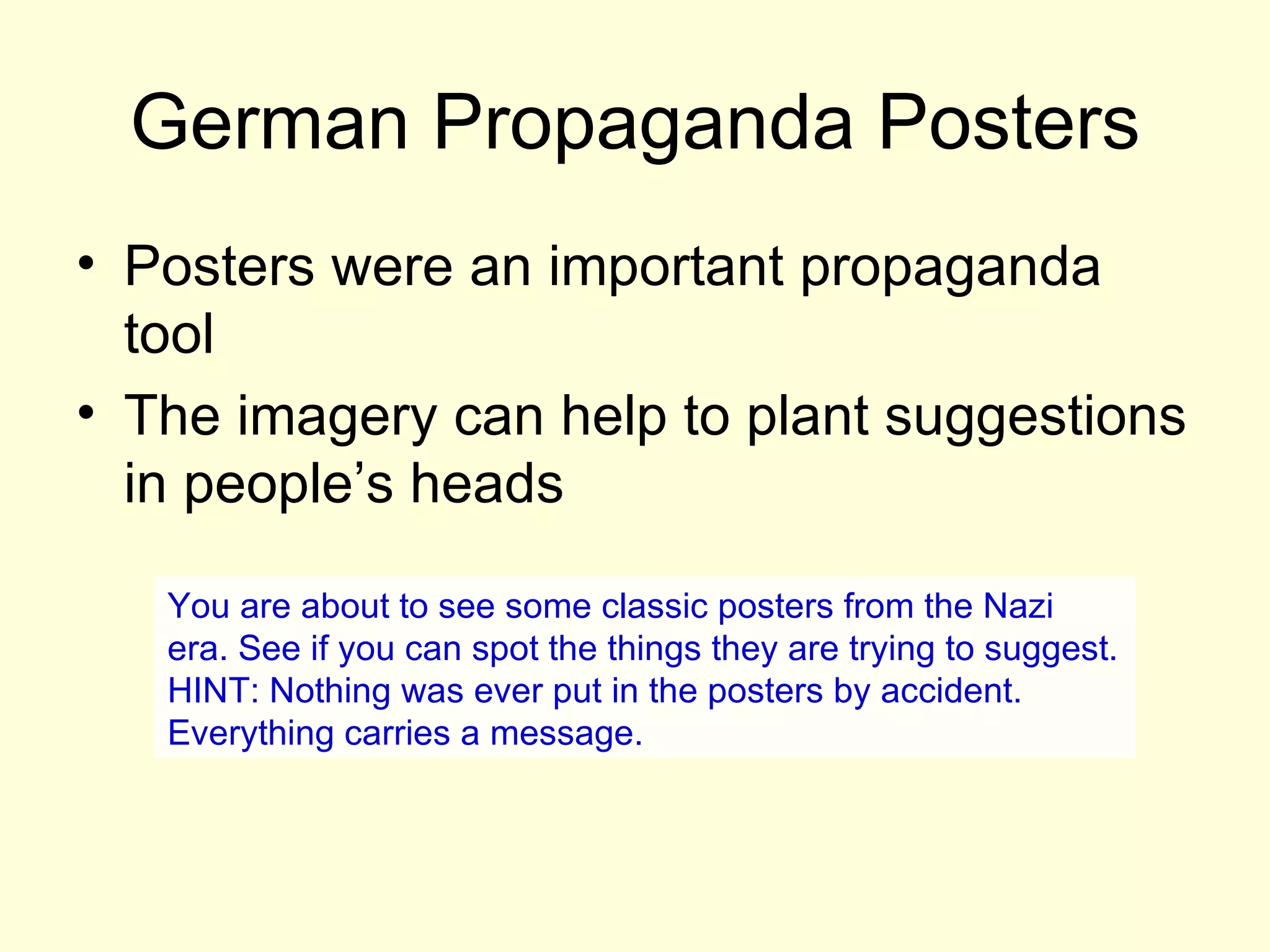German Propaganda Posters | PPT