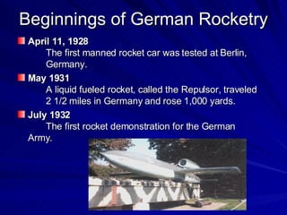 German Rocket Program | PPT