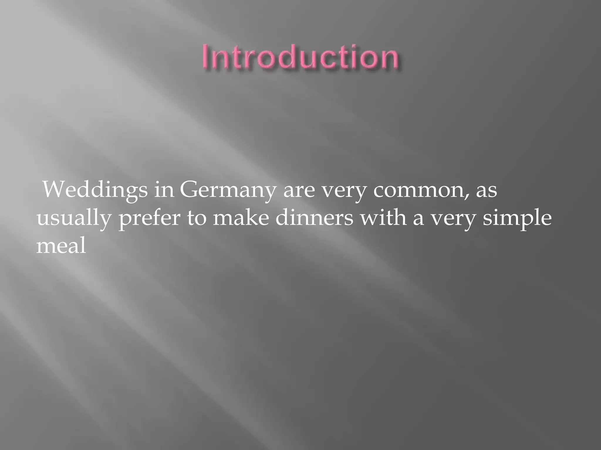 German wedding-foods | PPT