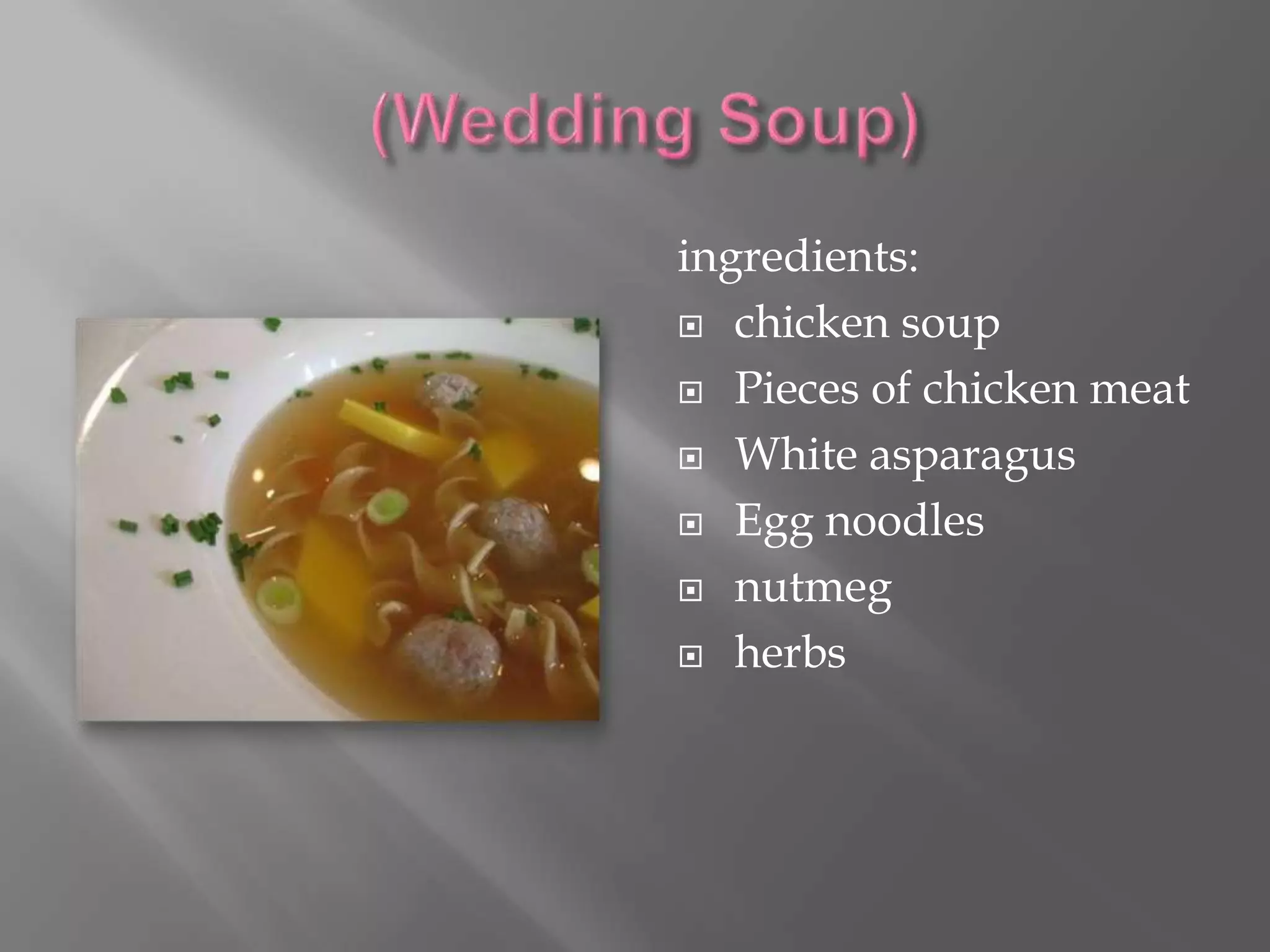 German wedding-foods | PPT