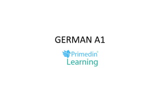 German A1 Intro | PPTX