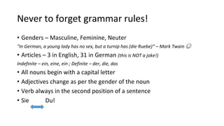 German A1 Intro | PPTX