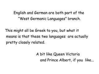 German and english we are family... | PPT