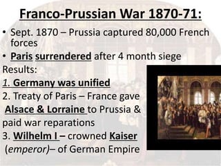 German and Italian Unification.ppt: Explains the formation of both ...