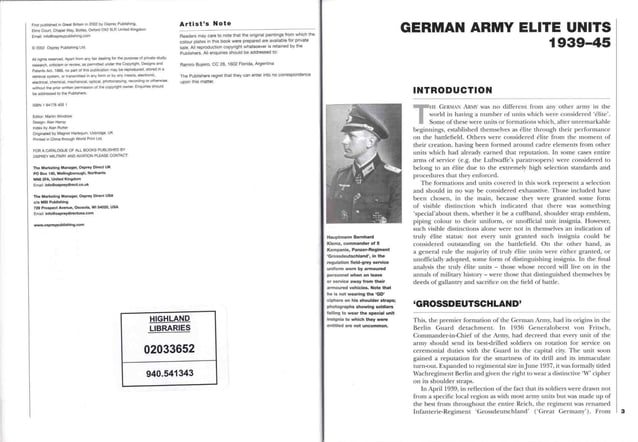German army elite units-1939-1945 | PDF