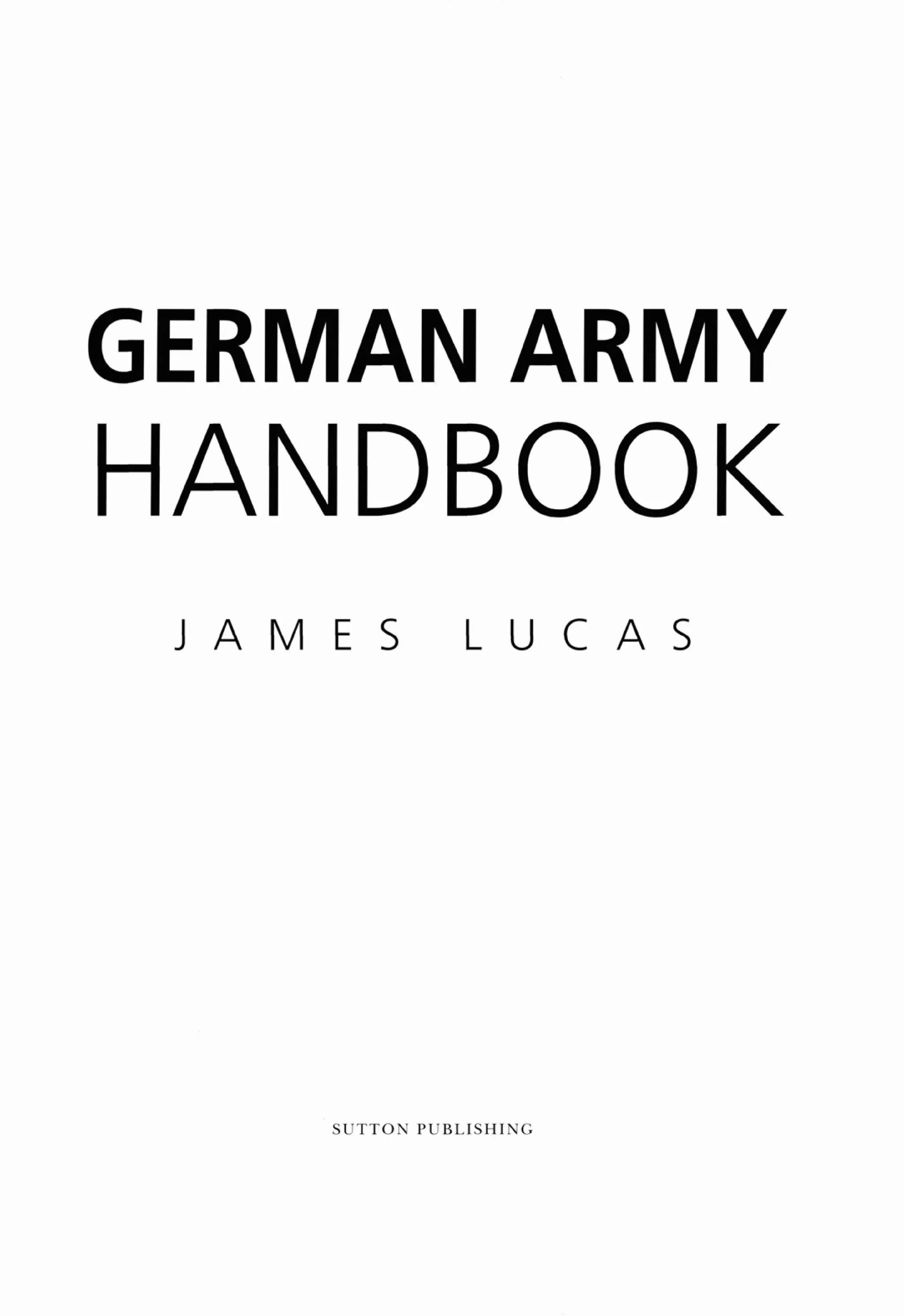 German army handbook-1939-1945 | PDF