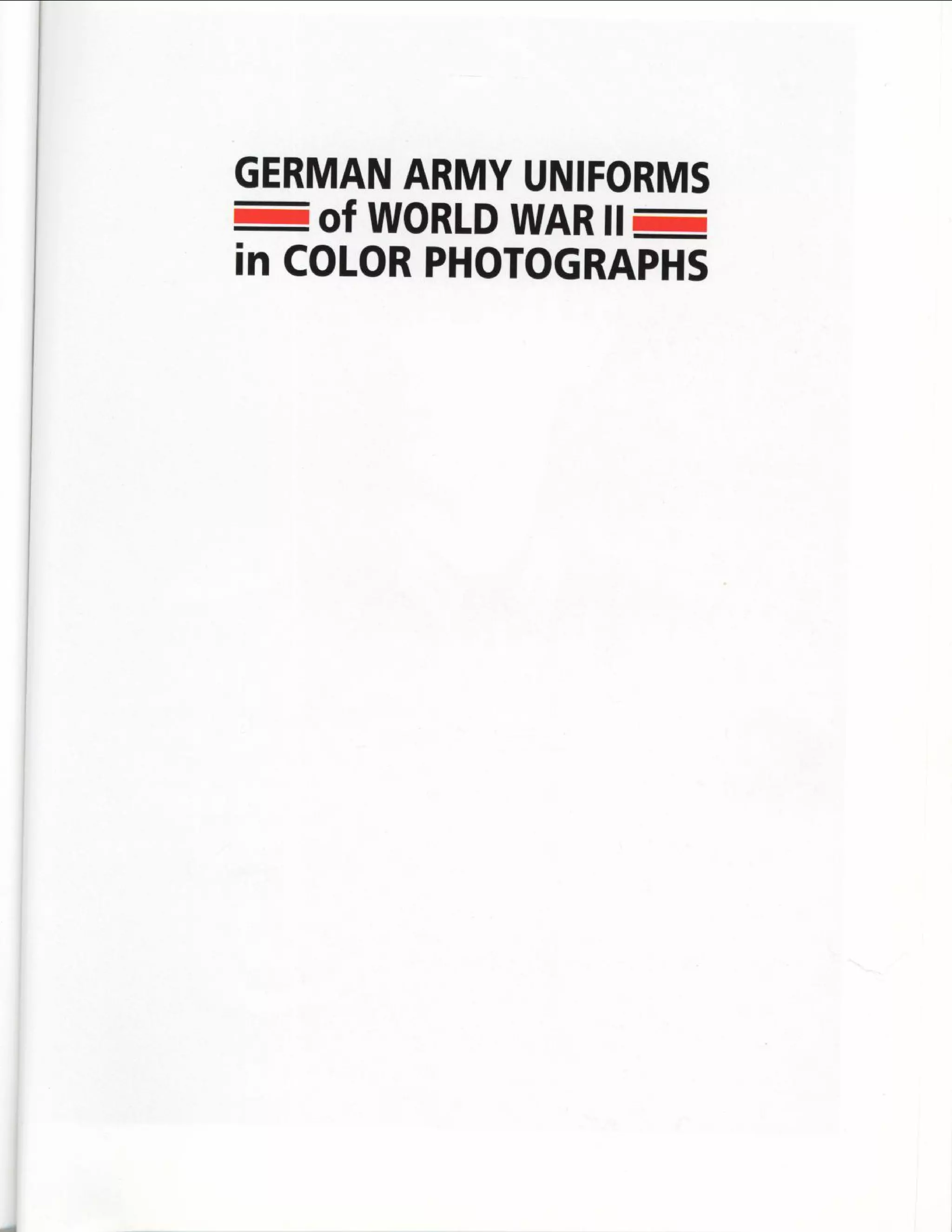 German army uniforms of WW2 in color | PDF