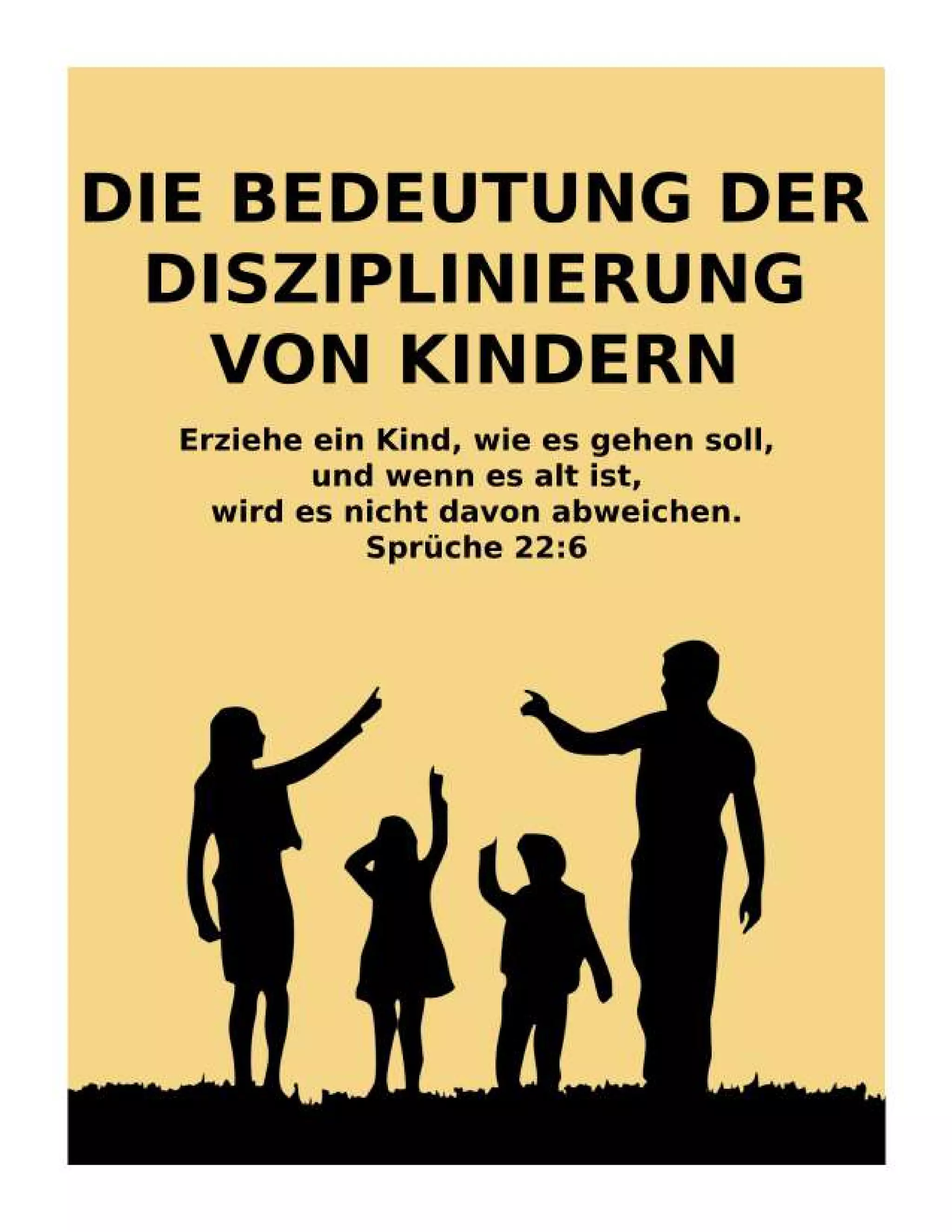 German Child Discipline Tract | PDF