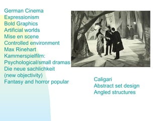 German cinema 1920-1940 | PPT