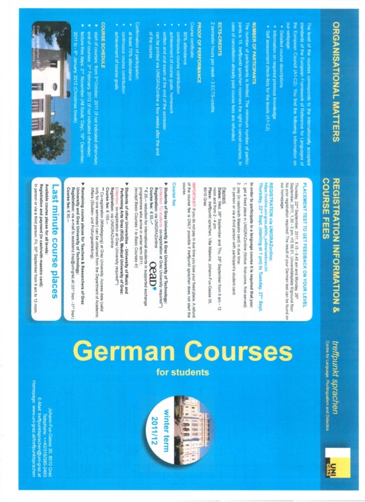 German courses for students