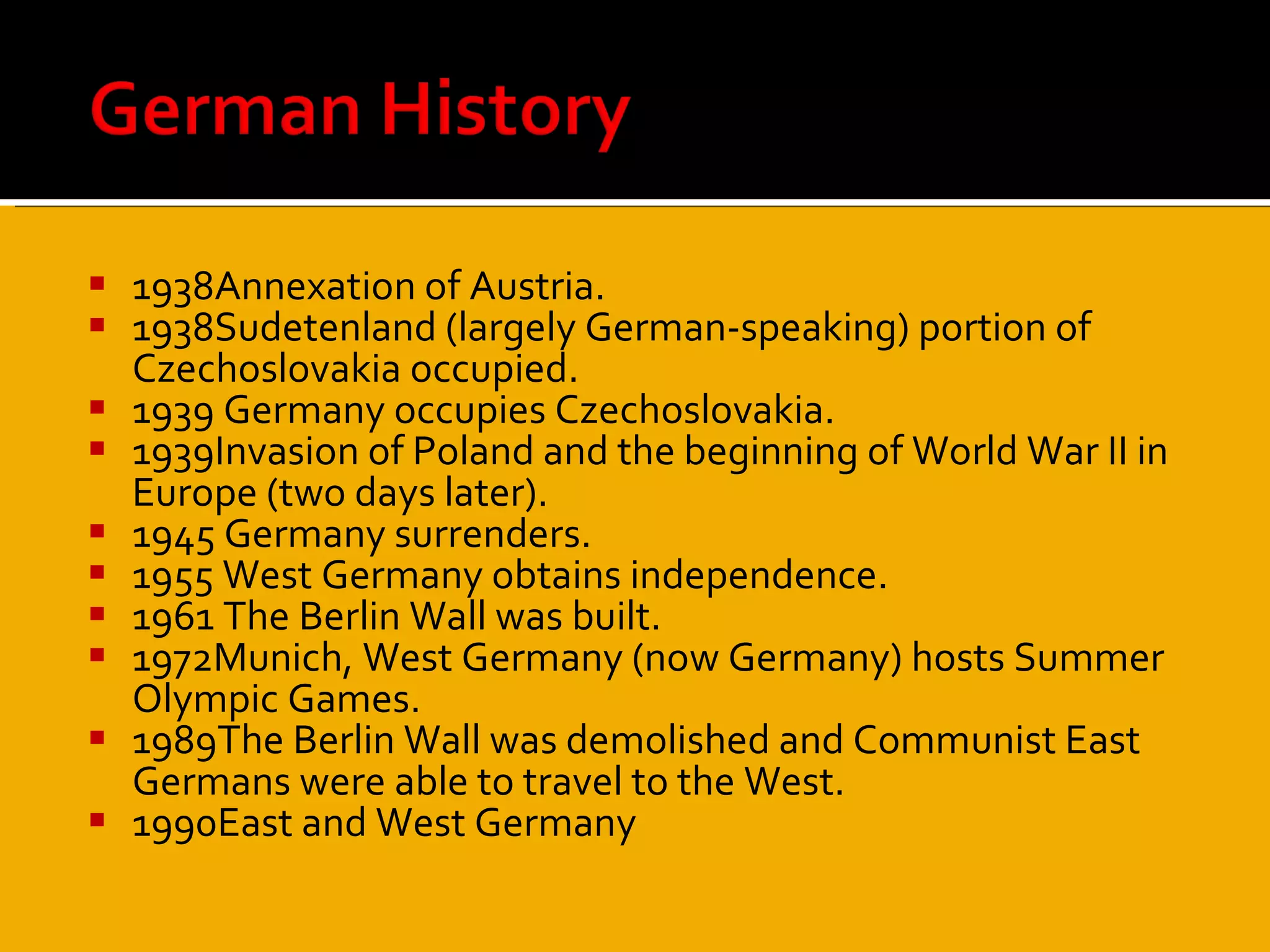 German Culture Ppt | PPT