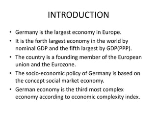 German economy | PPTX