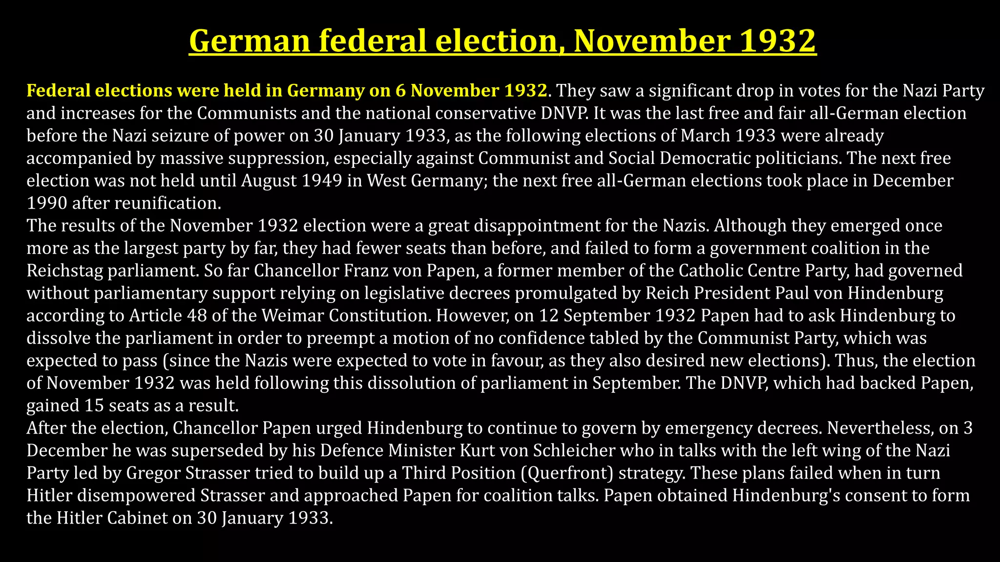 German elections 1930 to 1938 | PDF