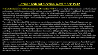 German elections 1930 to 1938 | PDF