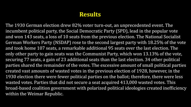 German elections 1930 to 1938 | PDF | Civic affairs | Politics