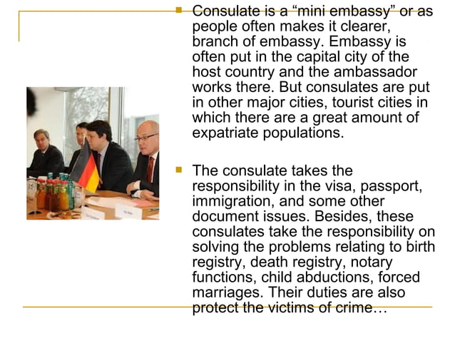 German Embassy in Singapore: What’s difference between Embassy, Consulate and High Commission? | PPT