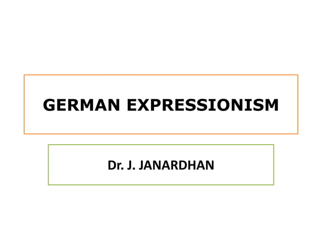 German expressionism | PPT