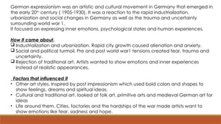 powerpoint about German expressionism powerpoint | PPTX